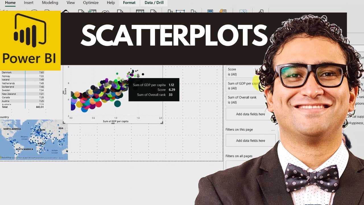 Power BI Tutorial: How to create Scatter Plots? (for Beginners) #powerbi #dataanalytics