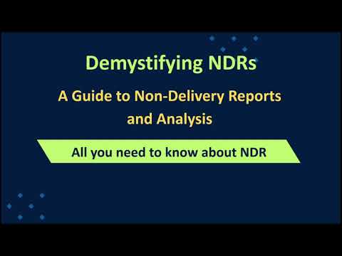 What is Non Delivery Report (NDR): How to analyze Non-Delivery Reports (NDRs)