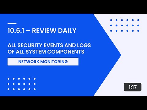 PCI Requirement 10.6.1 – Review Daily All Security Events and Logs of All System Components