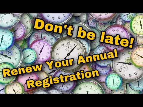 Updated Annual Registration Renewal Webinar – Paper Submissions