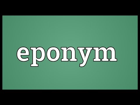Eponym Meaning