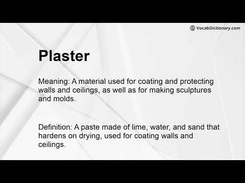 Plaster Meaning
