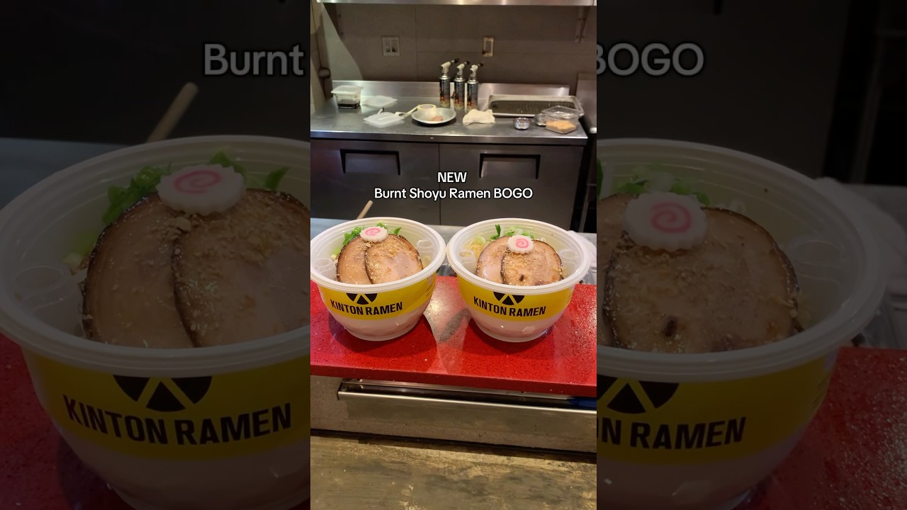 Buy one, get one FREE! #kintonramen #ramen #ramenrestaurant #ramenbowl #ramennoodles #porkbelly