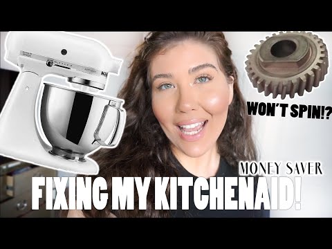 HOW I FIXED MY KITCHENAID STAND MIXER AT HOME! SUPER EASY + INEXPENSIVE. (WAS NOT MIXING ANYMORE)