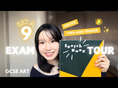 How I got a 9/A** for GCSE Art [🎨Full sketchbook reveal, tips and tricks✨]