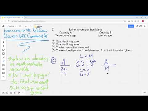 How to Use Plugging In to Solve GRE Quantitative Comparisons | Solving Official ETS Questions