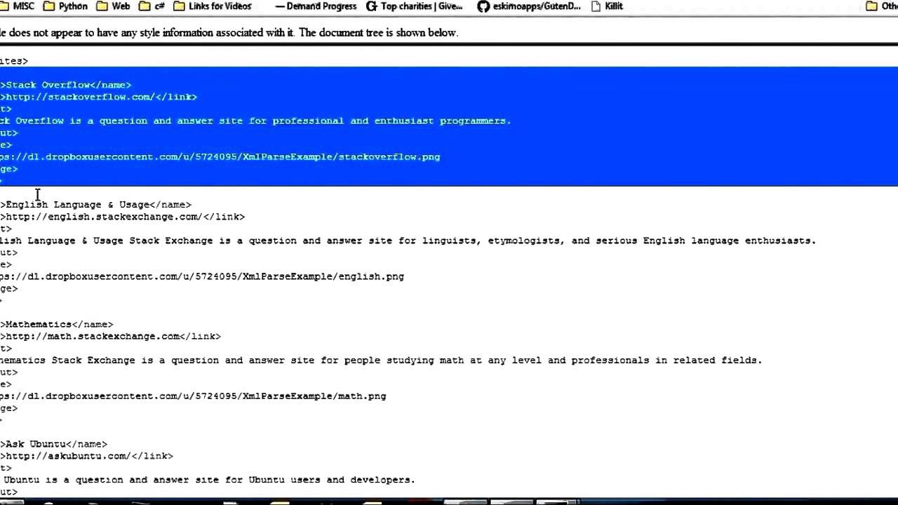 ANDROID TUTORIAL parse XML data into a List View