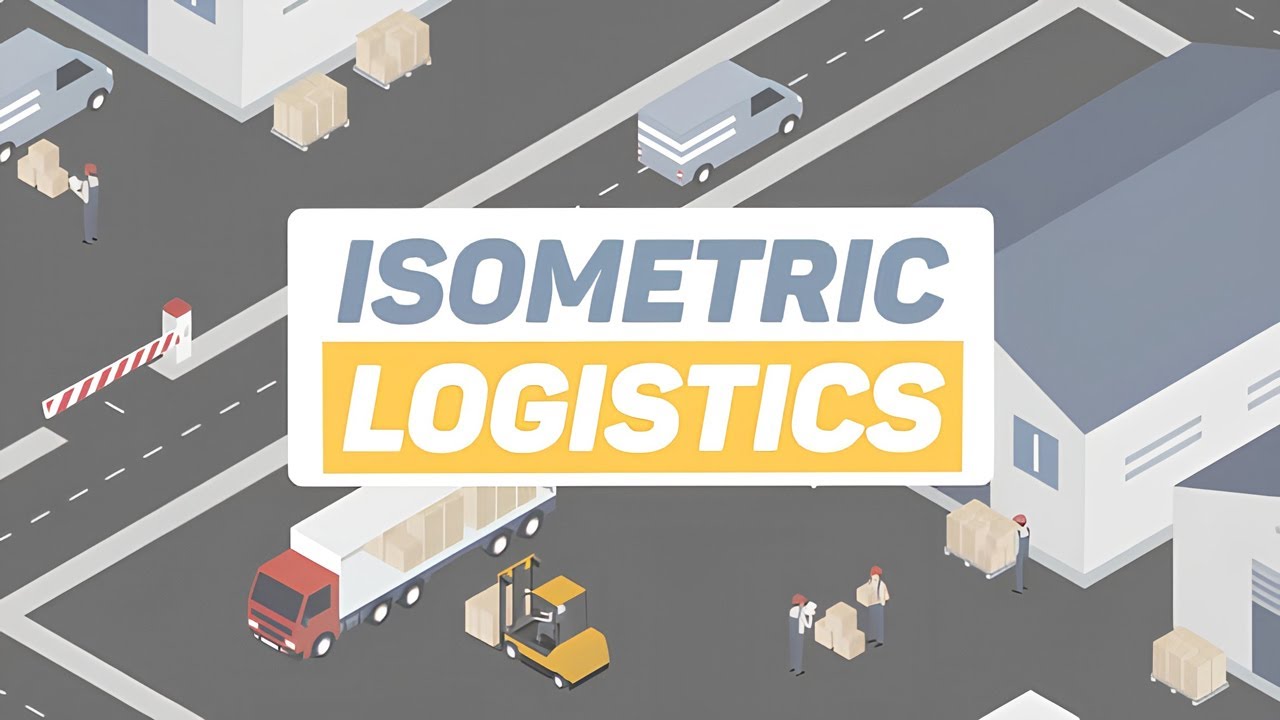 Logistics Isometric Animation - After Effects Template