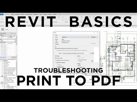 Revit Architecture: Print to PDF Troubleshooting | BIM Modeling