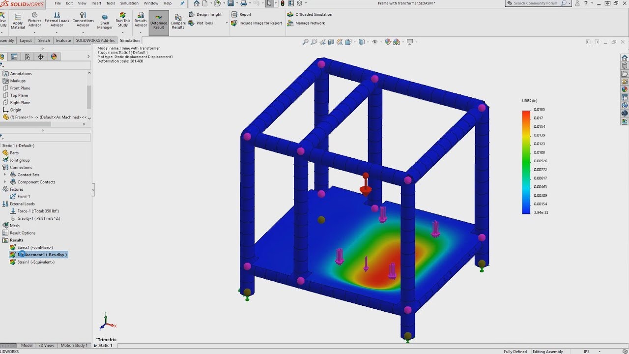 Reduce material usage with the Optimization module in SOLIDWORKS Simulation Professional