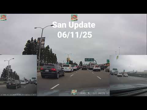 🚧 San Diego Airport Terminal Construction 🚦 | June 11, 2025 Traffic Update | Drive SoCal POV