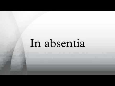 In absentia