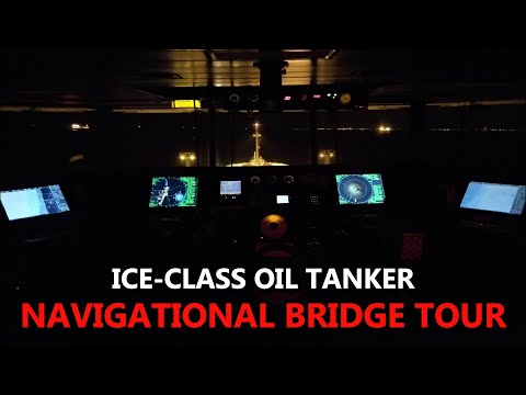 Navigational Bridge Tour | Ice-Class Oil Tanker At Anchor Off Ust-Luga, Russia