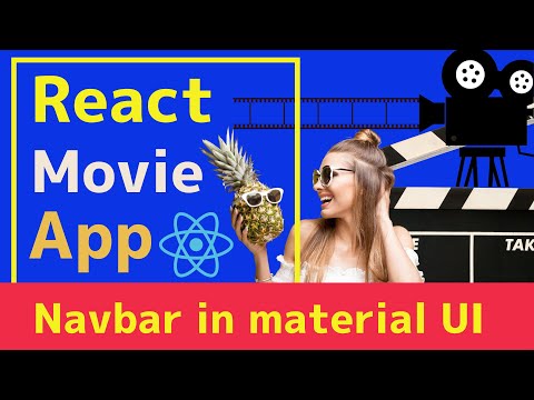 🟢 How to create Navbar in Material UI #4 React Movie App ✅