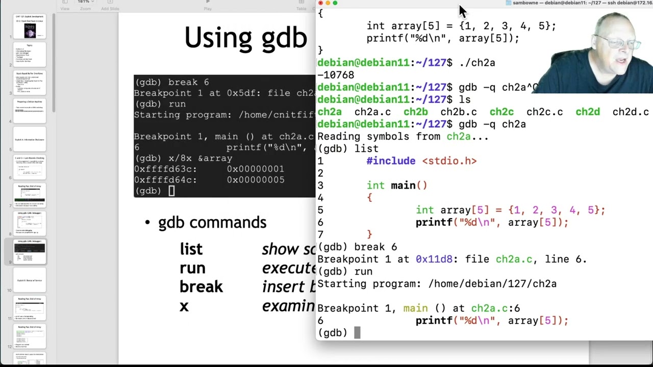 Ch 2 Stack overflows on Linux