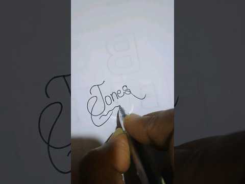 Jones Name #art #calligraphy #jones #name#theart#theartisticallyritz#shorts#viral#calligraphyart