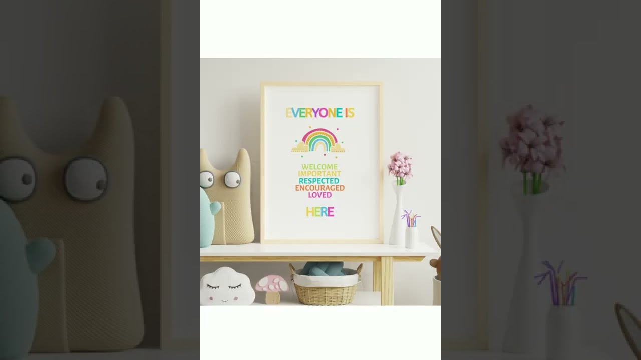 Everyone Is | Boho Classroom Decor, All Are Welcome, Classroom Poster, Classroom Quotes,