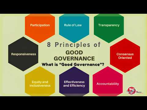 8 Principles of Governance in Public Administration | What Is Good Governance In Public Sector?