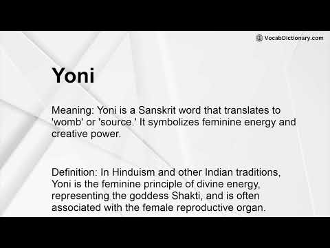 Yoni Meaning