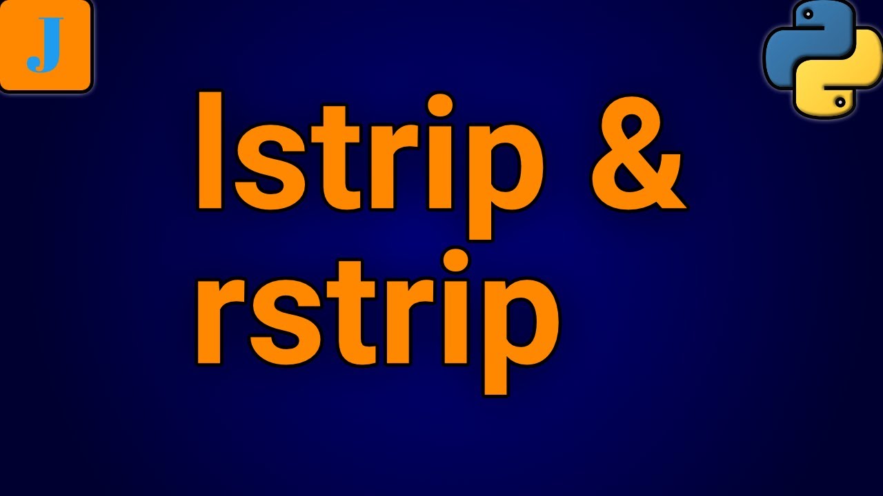 lstrip rstrip Python