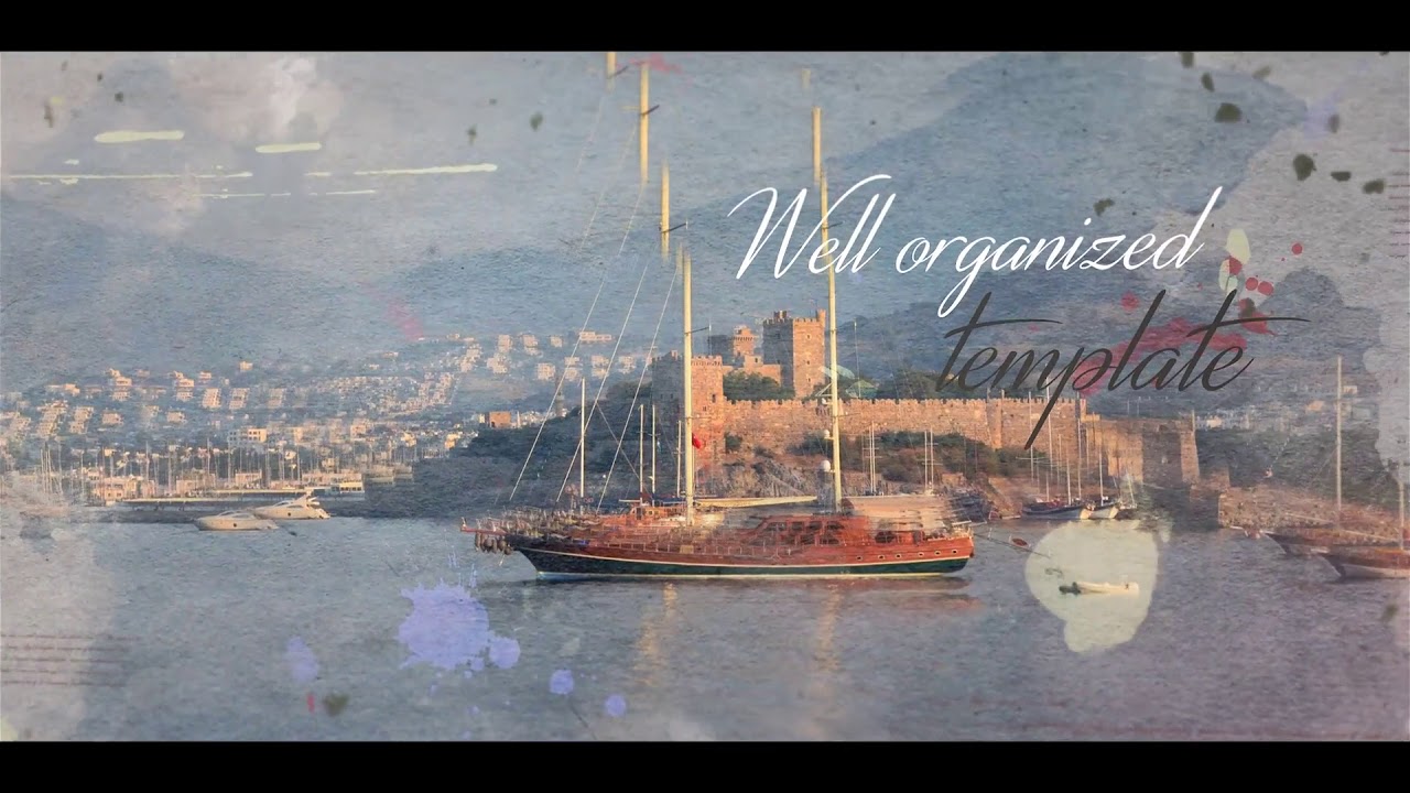 Watercolor Parallax Slideshow | After Effects template