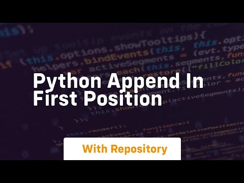 python append in first position