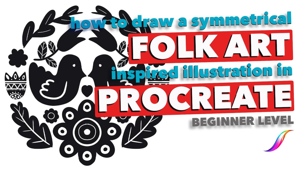 How to Create a Symmetrical Folk Art Inspired Illustration in Procreate