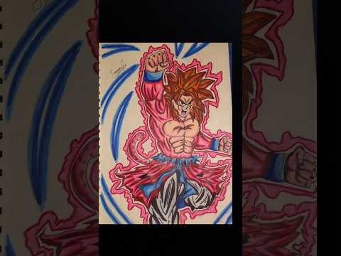 Dibujo de goku ssj 4 #dibujo #edit #dragonball