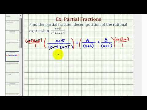 Ex 2: Partial Fraction Decomposition (Linear Factors) | Math Help from ...