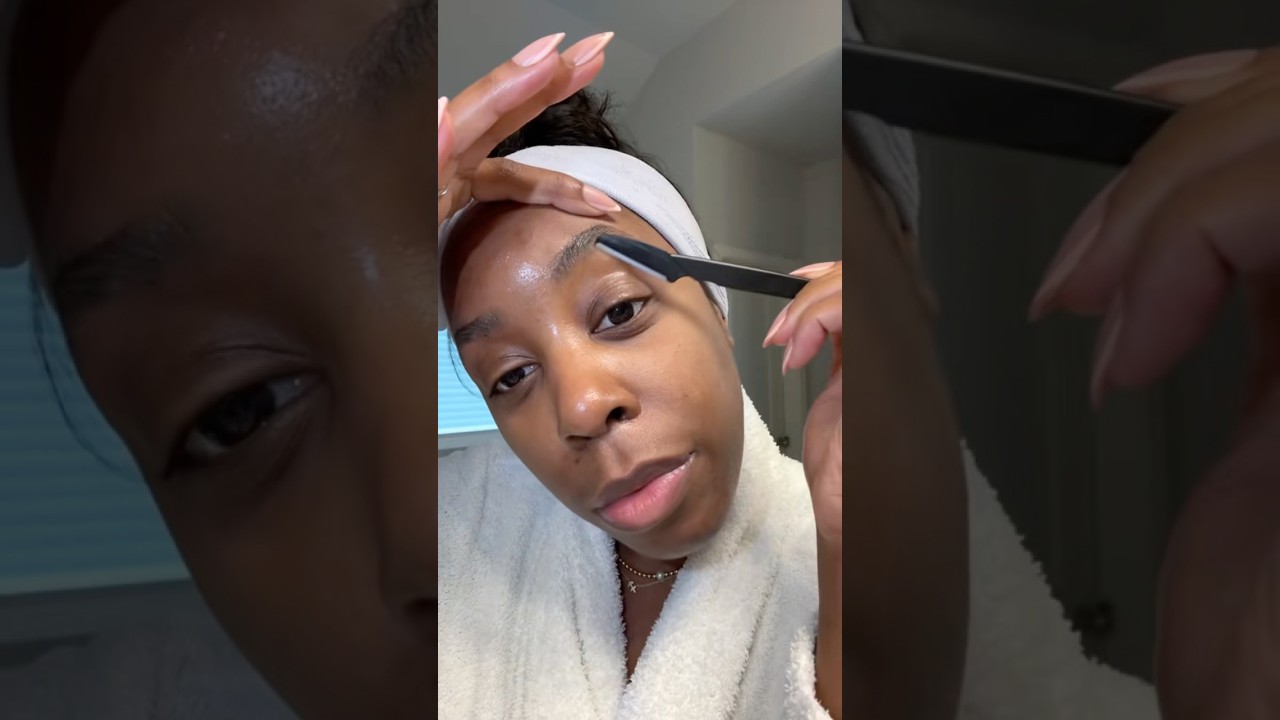 this is how I shave my brows at home | beginner friendly brow routine | #eyebrows #shaving #diy