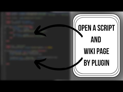 How to open a Script and WikiPage by Plugin | Rblx-Studio Plugin Series PT Something
