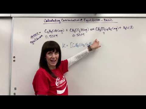 Calculating Concentration - Basic Equilibrium