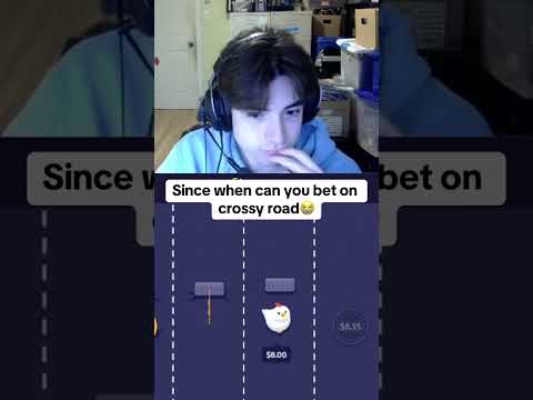 Since when can you bet on crossy road? #bigwin #twitch #gamblingaddiction #gambling #stake