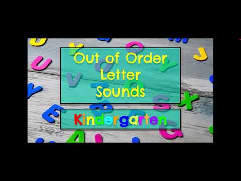 Out of Order Alphabet - Letter Sounds