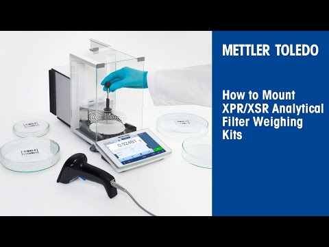 How to mount XPR/XSR analytical filter weighing kits