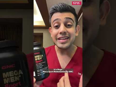 GNC’s Mega Men Sport Multivitamins recommended for an athlete's body | Trusted by Dr. Manan Vora