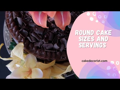 Round Cake Sizes And Servings