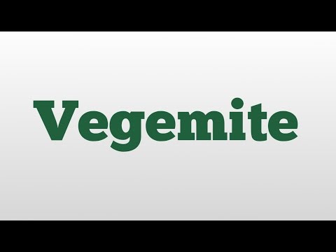 Vegemite meaning and pronunciation