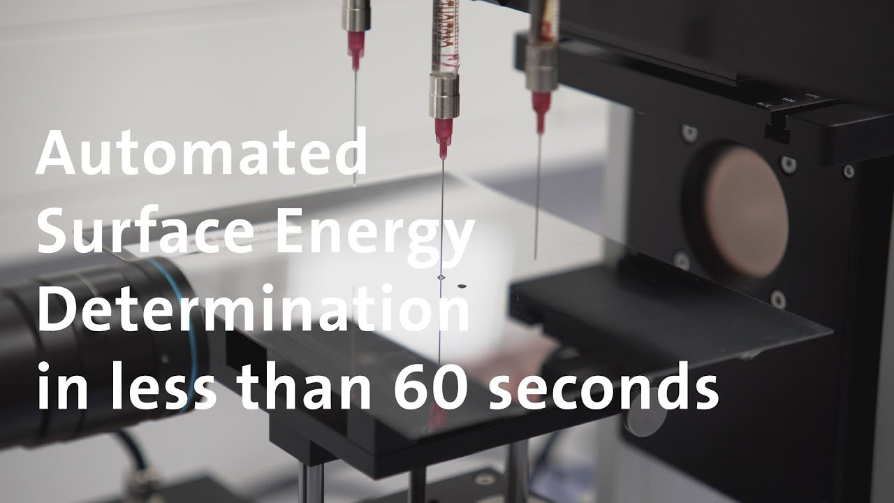 Automated Surface Energy Determination in less than 60 seconds