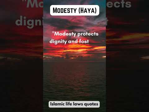 The Power of Modesty (Haya) in Today's World 🌸 #Modesty #Haya #InnerBeauty #SelfRespect #Values