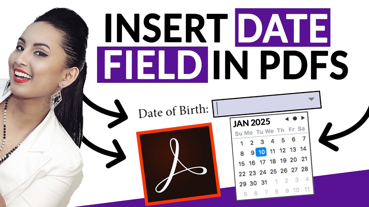 How to Insert a Date Calendar Field in PDF Using Adobe Acrobat Pro DC [Step by Step Tutorial]