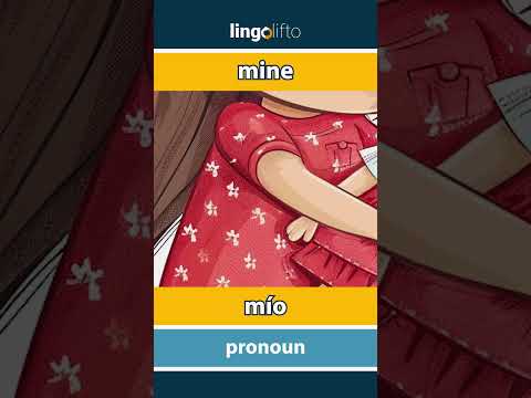 🇬🇧🇪🇸 mine - mío : learn English : aprendamos inglés : vocabulary builder
