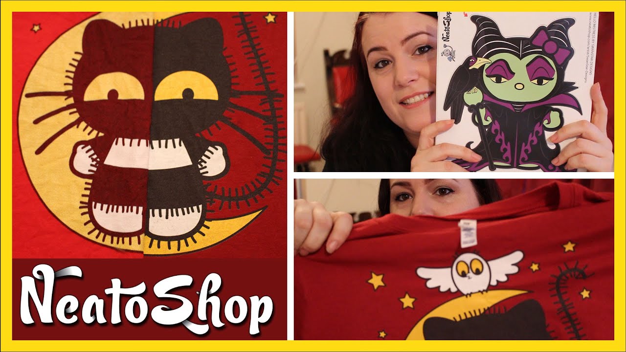 NEATOSHOP TSHIRT & STICKER REVIEW - Hello Mog | SwanStarDesigns