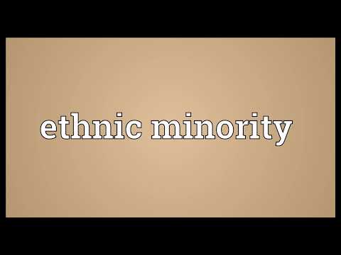 Ethnic minority Meaning