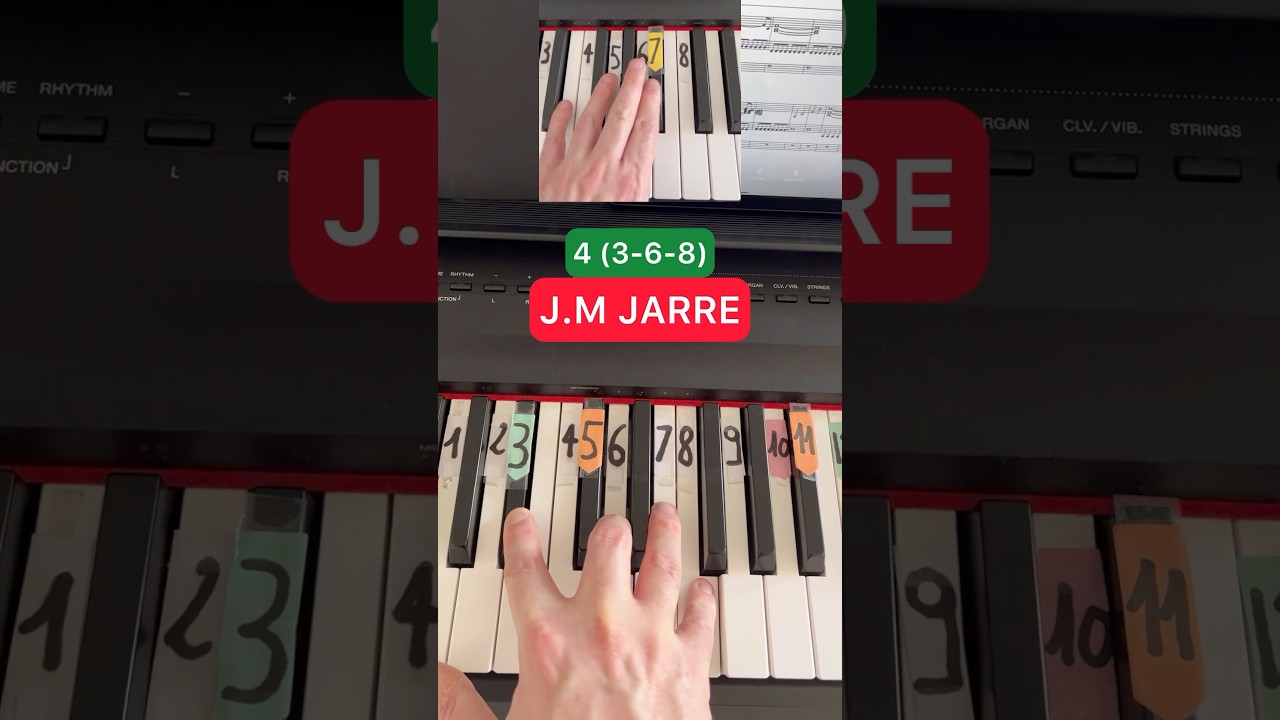 Jean-Michel Jarre - Fourth Rendez-vous #pianotutorial #pianolessons @ohmonpiano