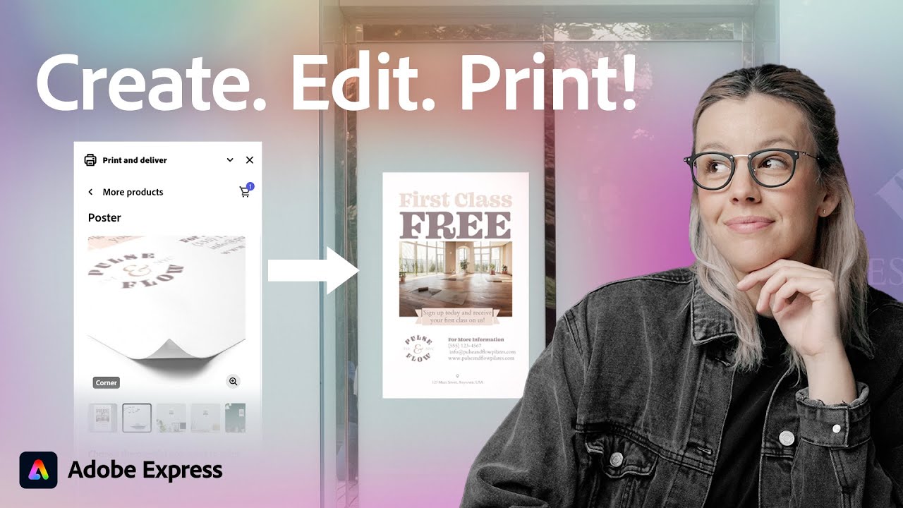 Design a Custom Poster With #AdobeExpress | Adobe Express