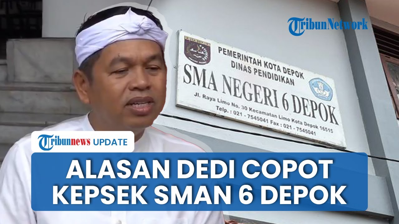 Baru Dilantik Jadi Gubernur Jabar, Dedi Mulyadi Langsung Copot Kepsek SMAN 6 Depok, Ini ...