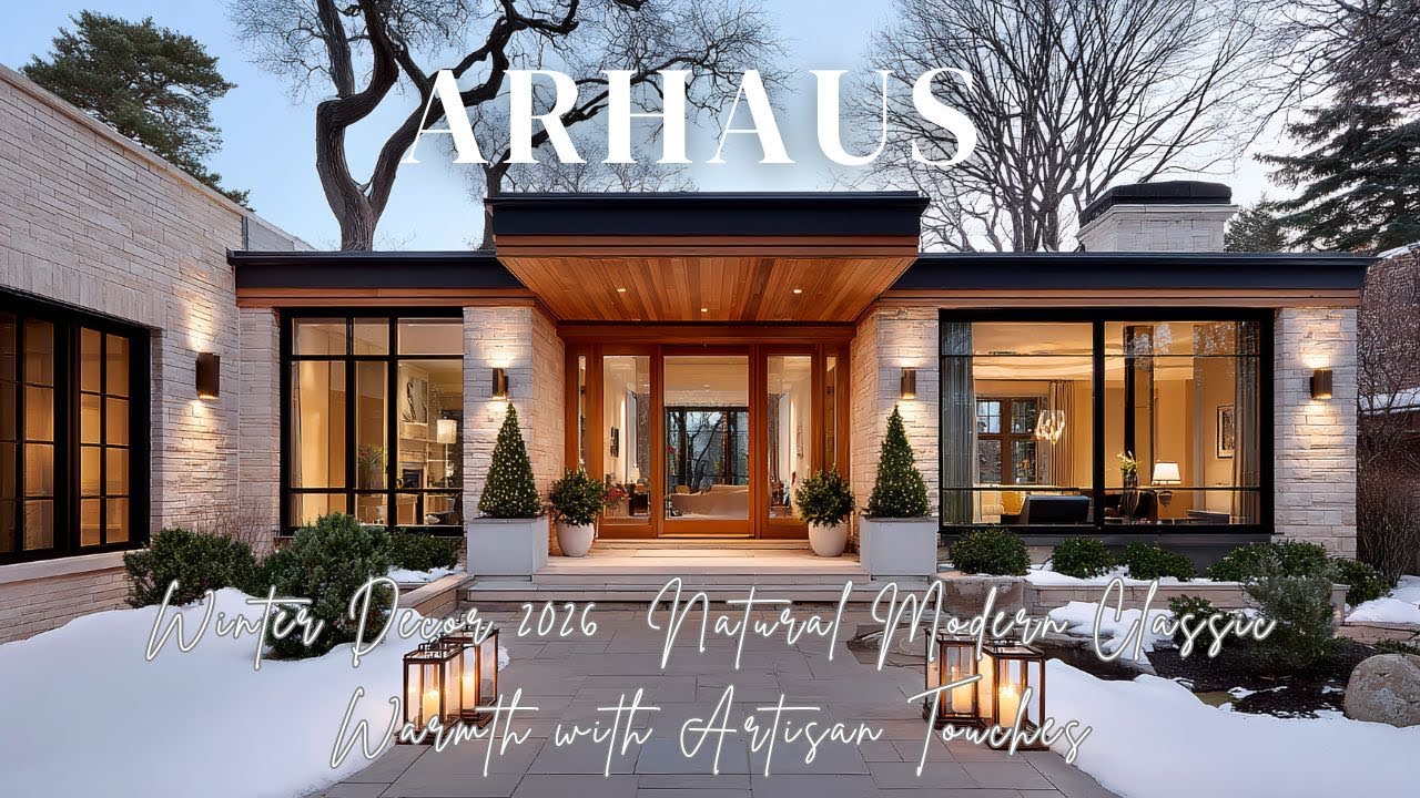 Arhaus Winter Decor 2026  Natural Modern Classic Warmth with Artisan Touches