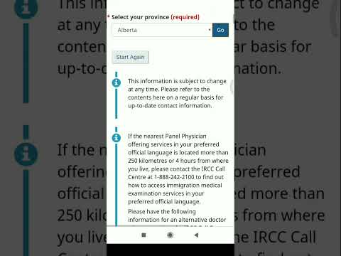 How to find an accredited panel physician to do your medical for your work permit application.