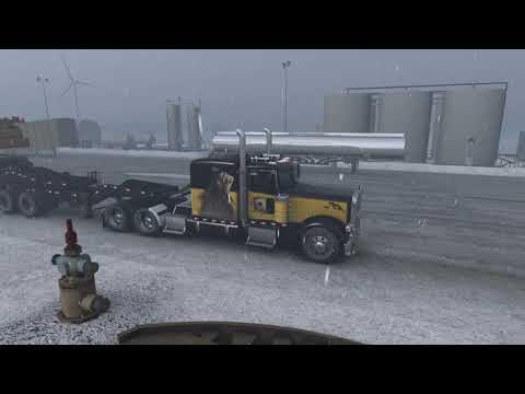American Truck Simulator - Ice and snow and I'm in a hurry